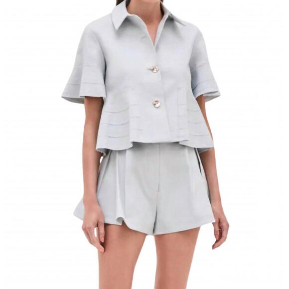 Alexis | Shorts | New Alexis Hanly Linen Textile Pleated Flare Mini ...